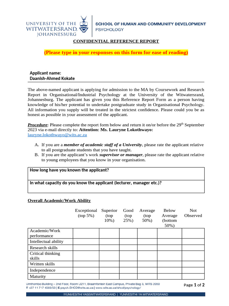 2023 MA Org. Referee Report Form | PDF