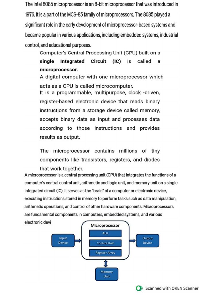 Microprocessor All in 1 | PDF