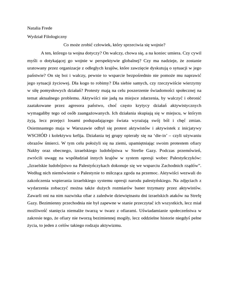 Felieton Frede N. | PDF