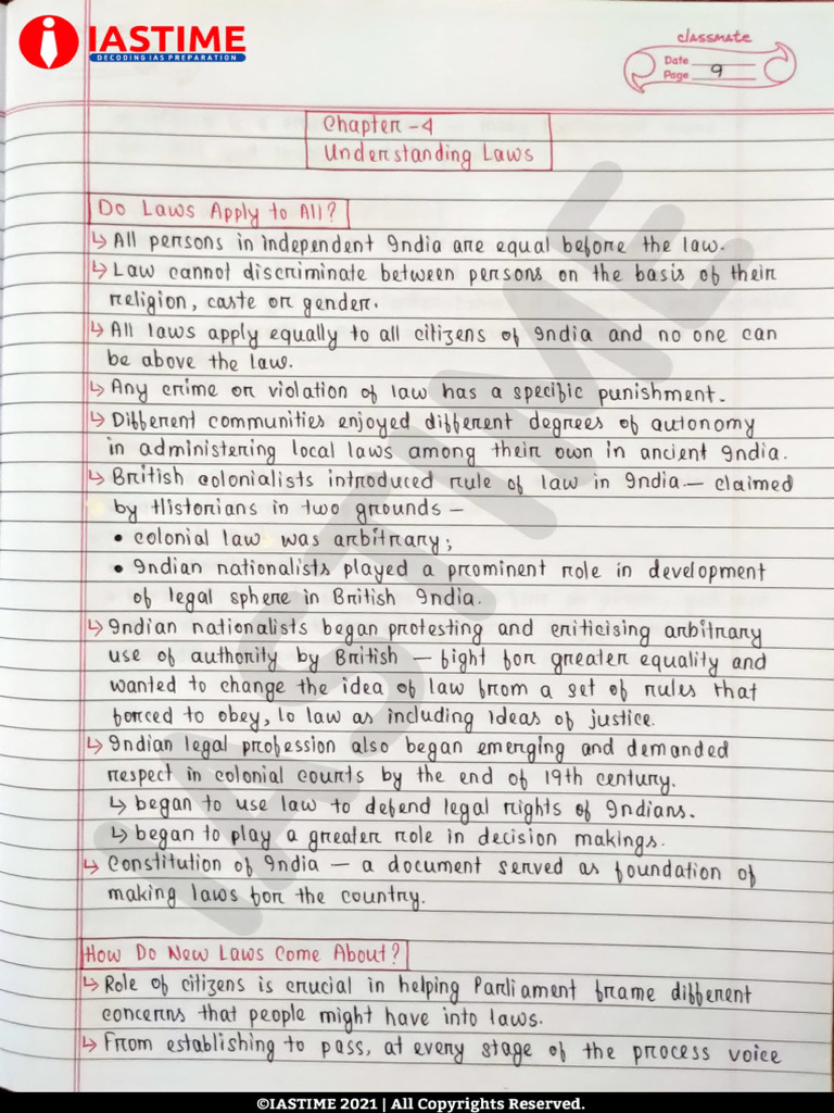 NCERT Political Science Class 8 (Chapter-4) by ©IASTIME | PDF | Justice ...