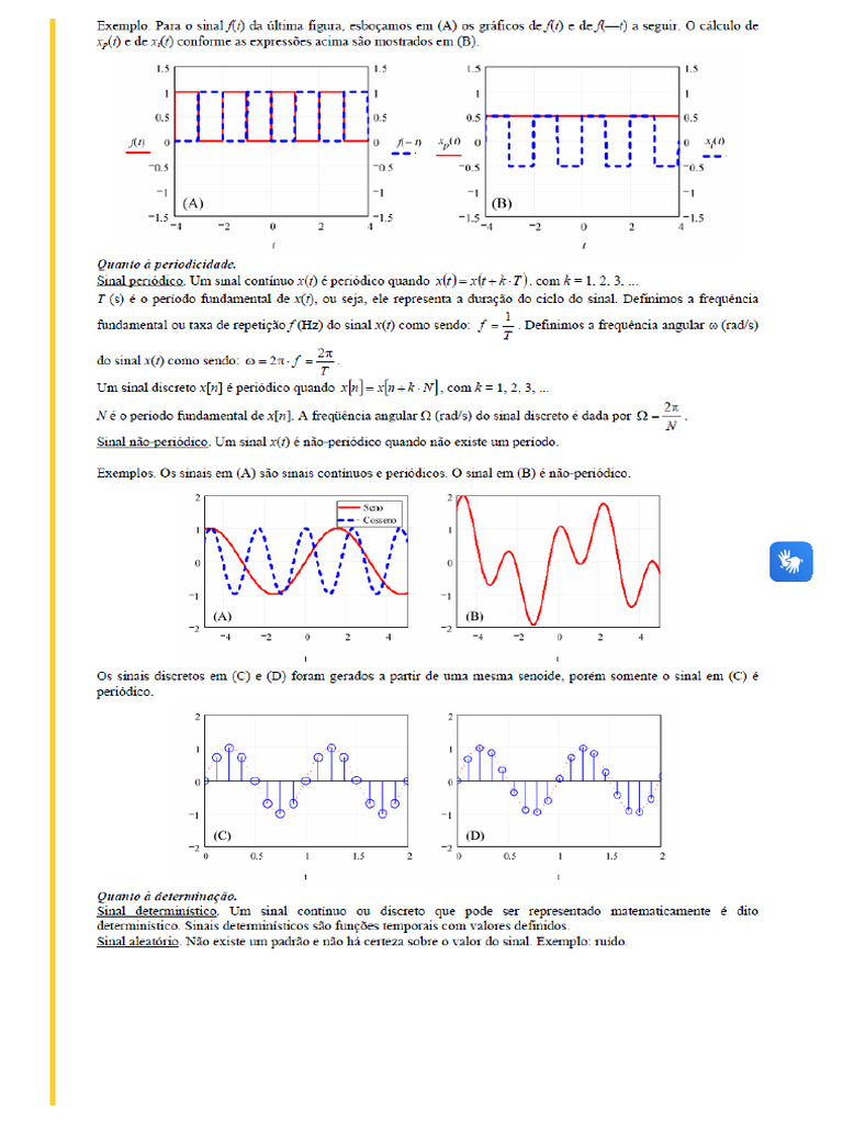 Curso - 024701 - Sinais e Sistemas Lineares - 2025 - 2 - Bacharelado em Engenharia Elétrica ...