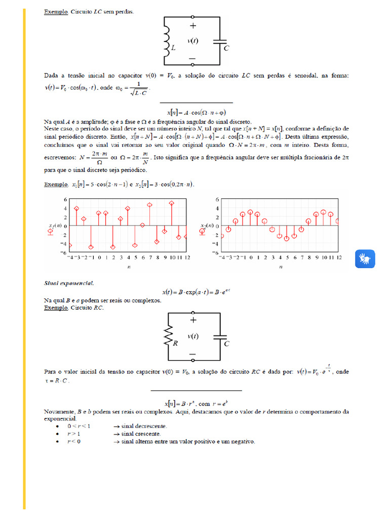 Curso - 024701 - Sinais e Sistemas Lineares - 2025 - 2 - Bacharelado em Engenharia Elétrica ...