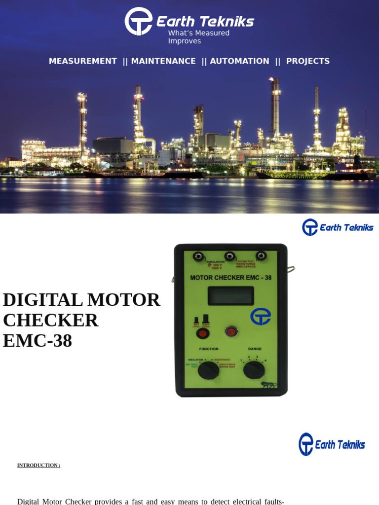 Digital Motor Checker: Fault Detection Guide | PDF | Electric Motor ...
