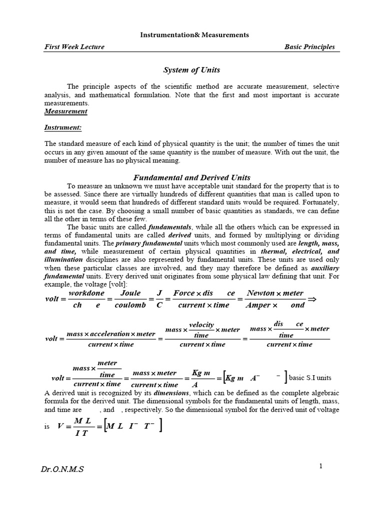 Instrumentation& Measurements 1-1-25 | PDF | Observational Error | Accuracy And Precision