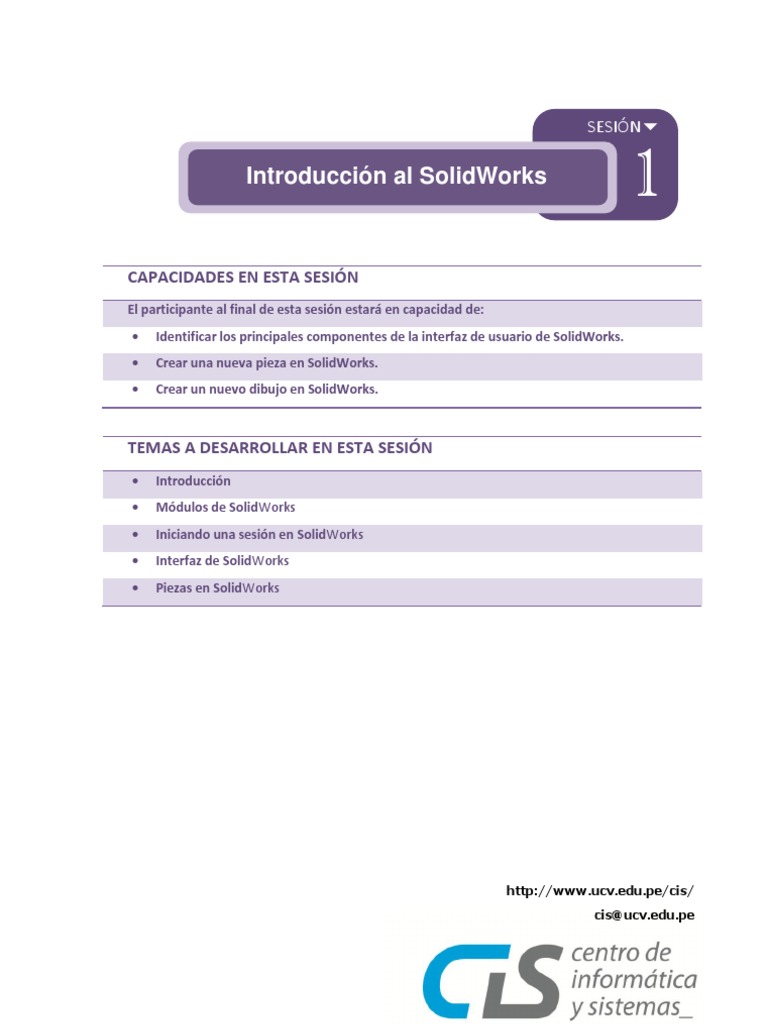 Dibujo de Maquinas I - Solid Works - Sesion 1 | Descargar gratis PDF ...