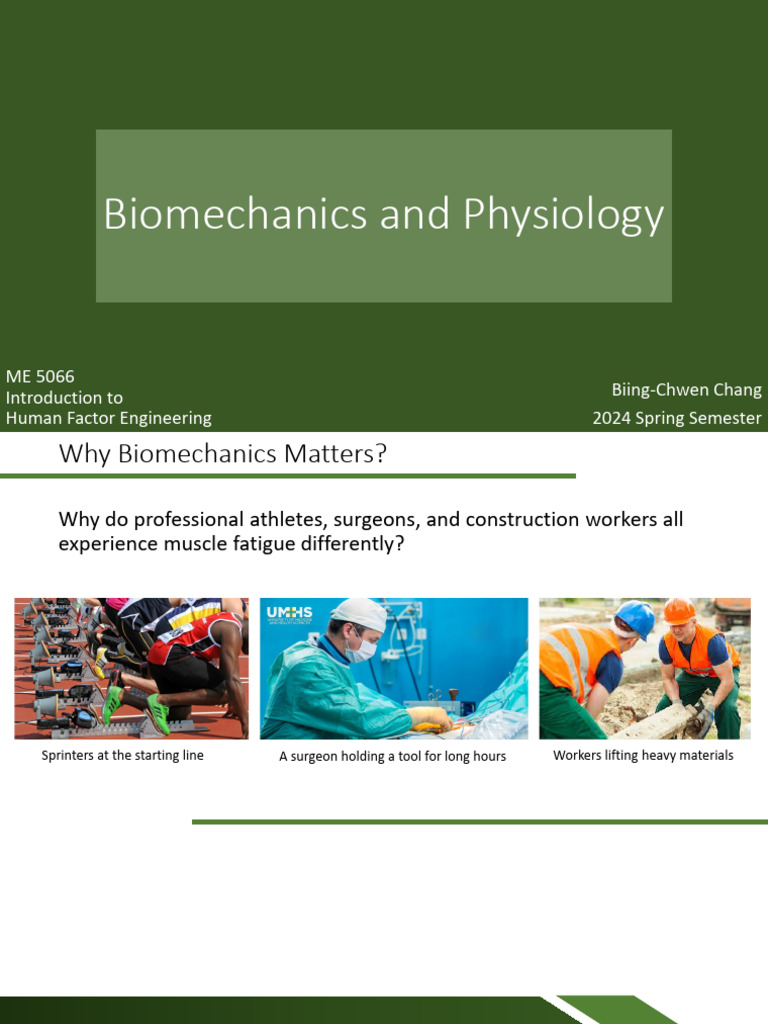 Understanding Biomechanics and Physiology | PDF | Anatomical Terms Of ...