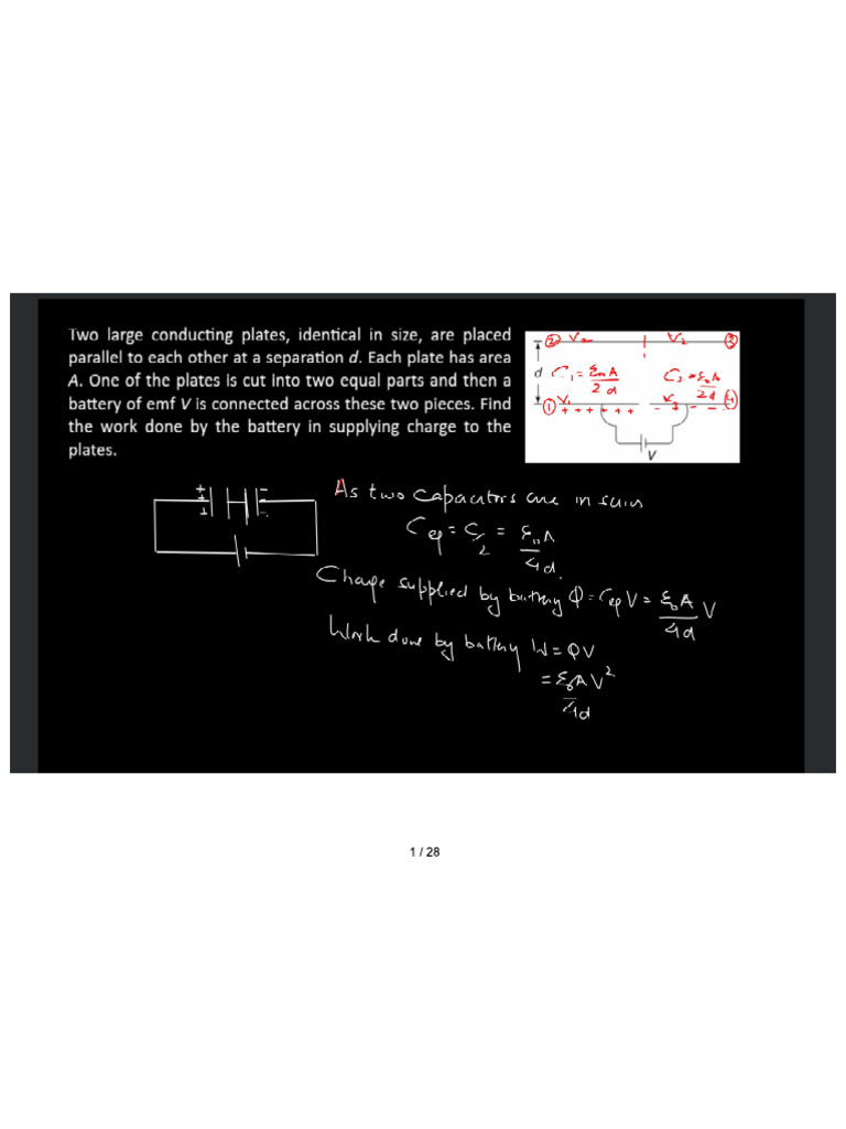 Jee Advancec Capacitor Classnotes | PDF