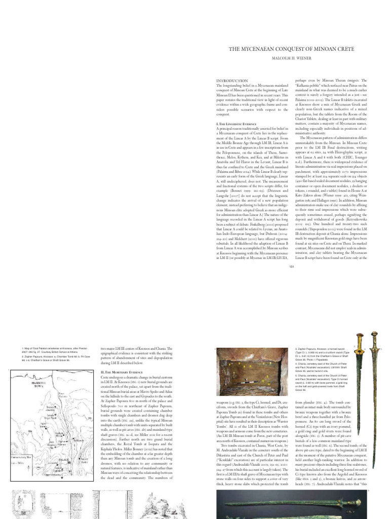 The Mycenaean Conquest of Minoan Crete | PDF | Mycenaean Greece | 2nd ...