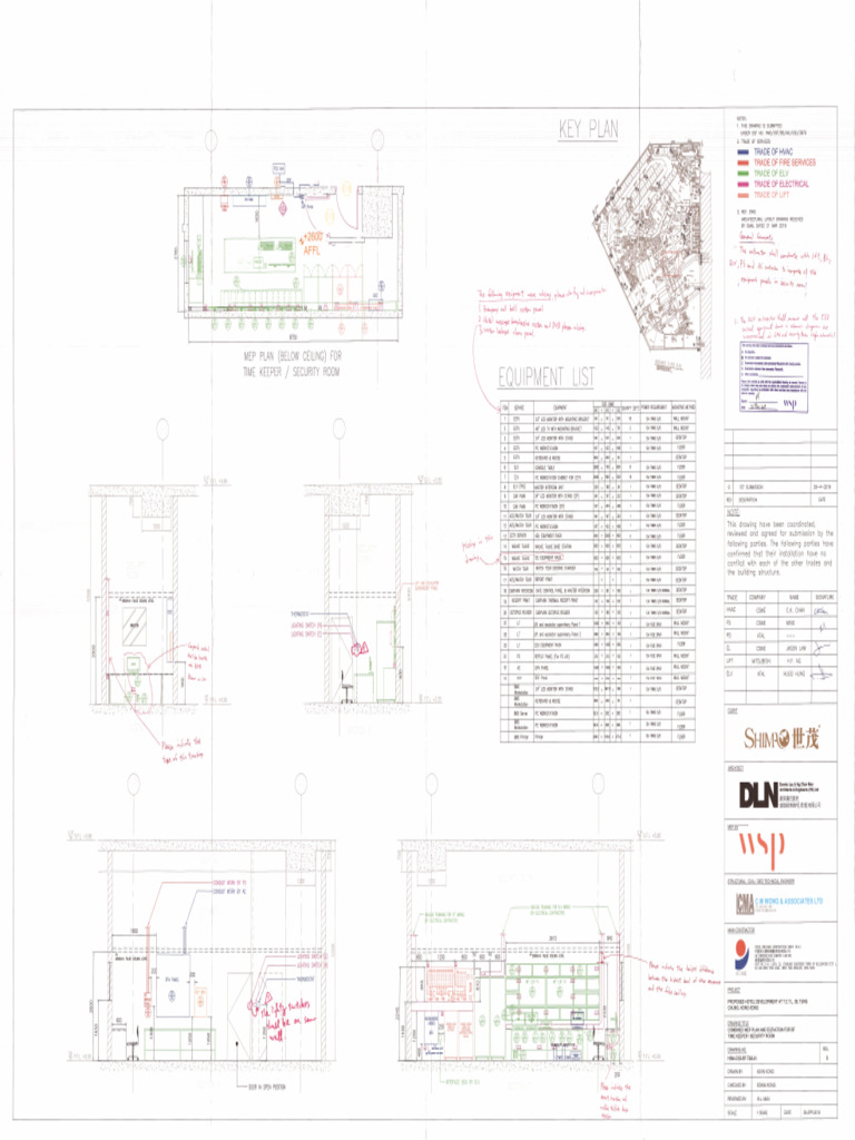 2523135A-CS-65431 MEP Plan Elevation For B - F Time Keeper Security ...