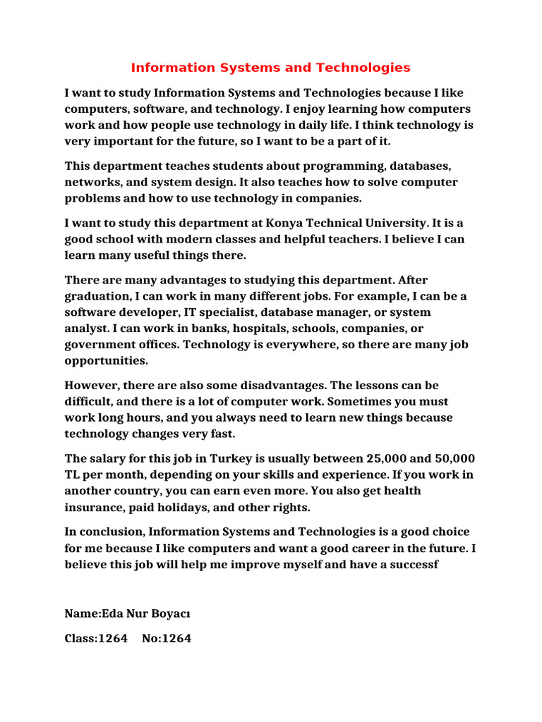 Information Systems and Technologies | PDF