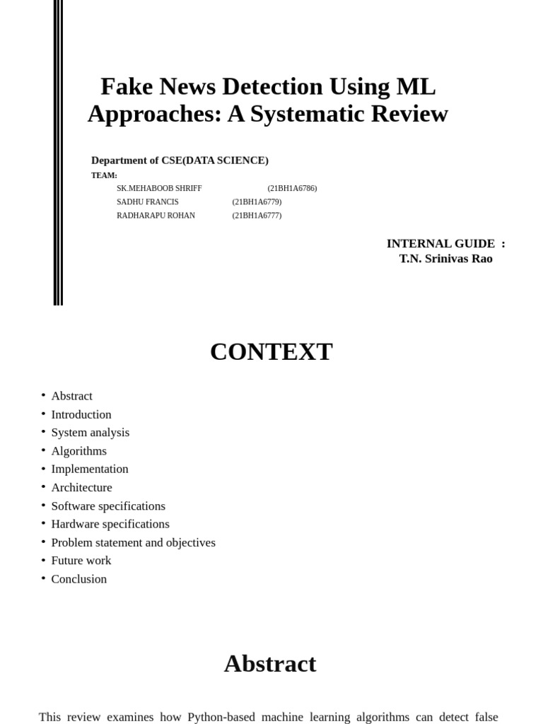 ML Methods for Fake News Detection | PDF | Machine Learning | Support ...