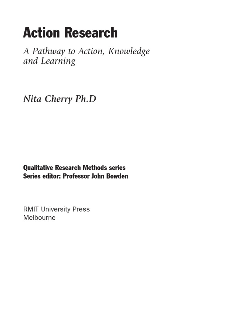 Action Research - A Pathway To Action, Knowledge and Learning | PDF ...