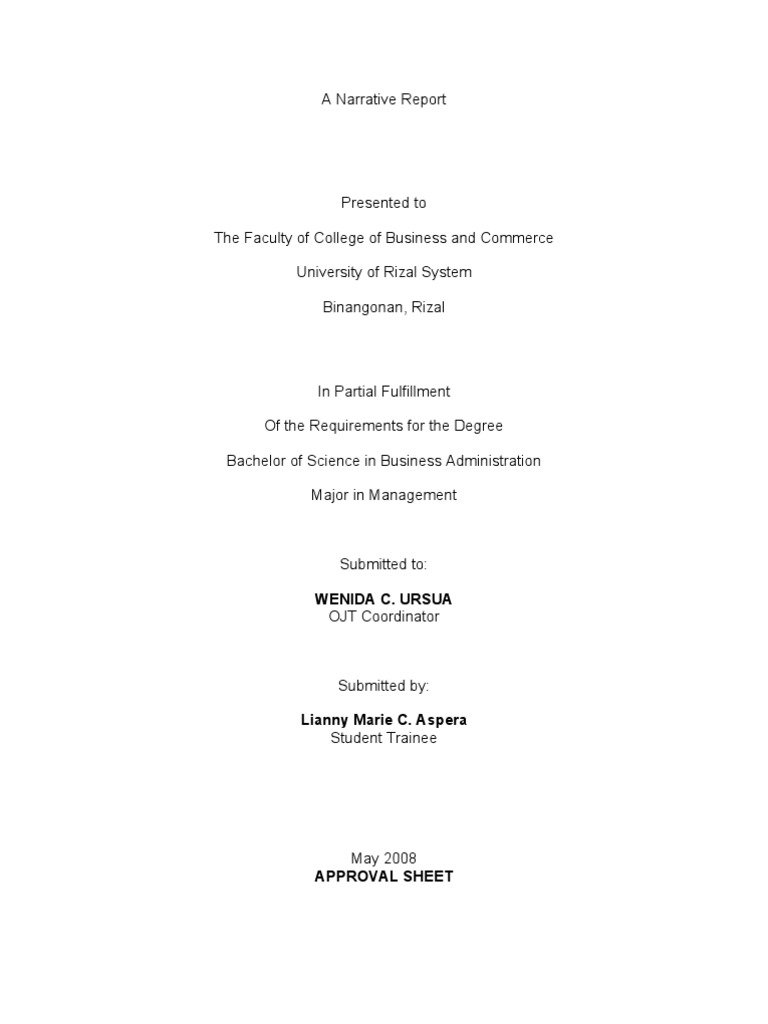 OJT Narrative Report and Dedication | PDF | Teaching And Learning ...