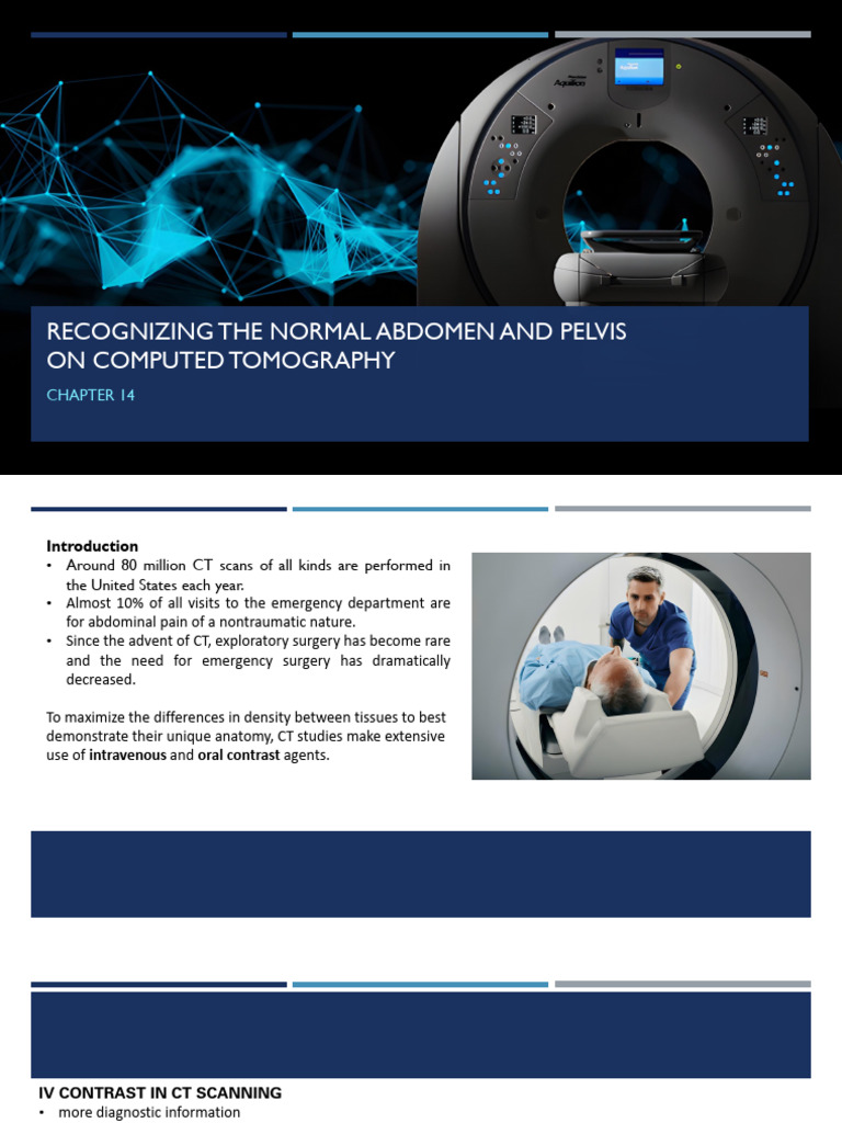 Normal Abdominal CT Scan Findings | PDF | Ct Scan | Kidney