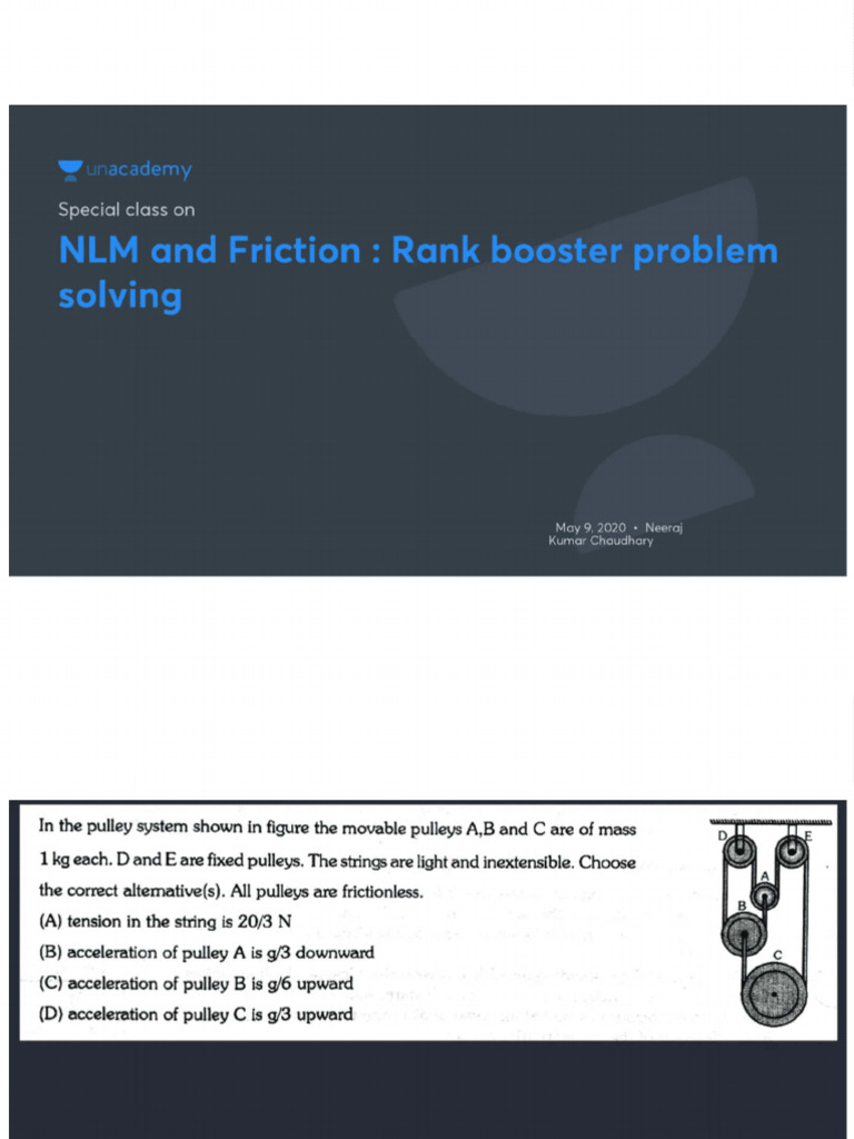 NLM and Friction Rank Booster Problem Solving No Anno | PDF