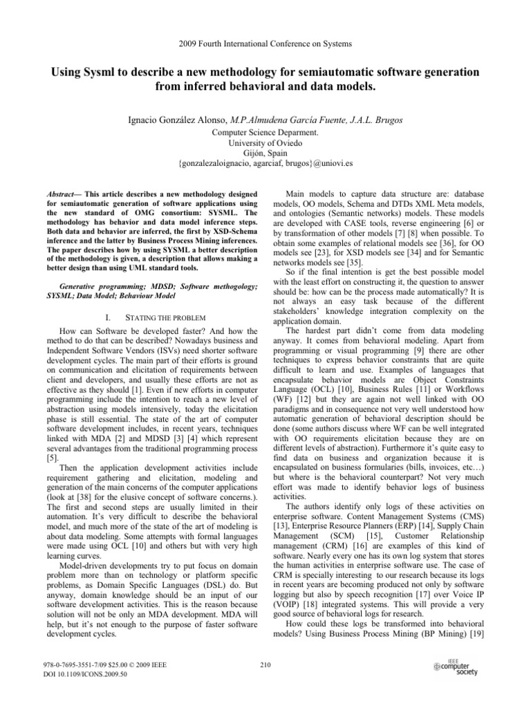 Alonso 2009 | PDF | Data Model | Unified Modeling Language
