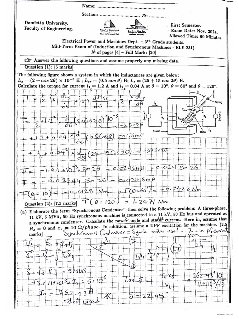 Machine 2 Midterm - 2025 | PDF