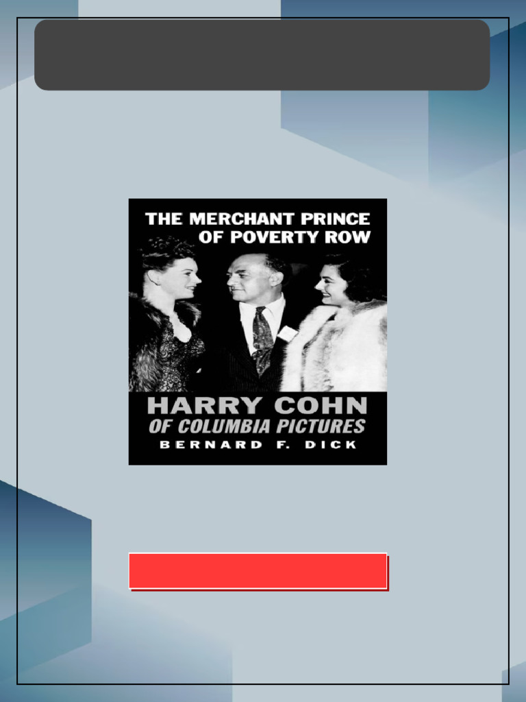 The Merchant Prince of Poverty Row Harry Cohn of Columbia Pictures 1993 ...