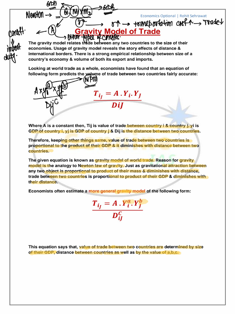 Gravity Model of Trade 251019 130135 | PDF