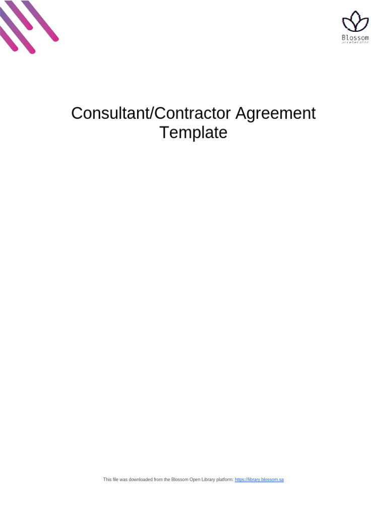 66f86f2123db0b1229598a79 - Contractor Agreement Template - KSA | PDF ...