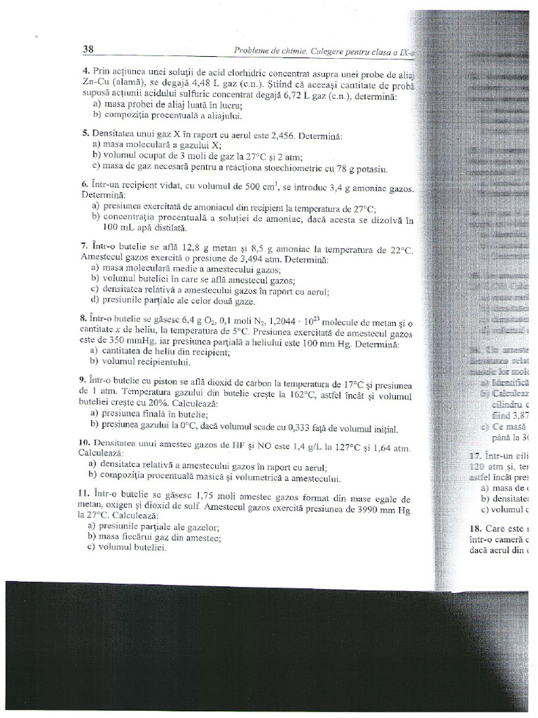 Legile Gazelor - Exercitii - D.bogdan | PDF