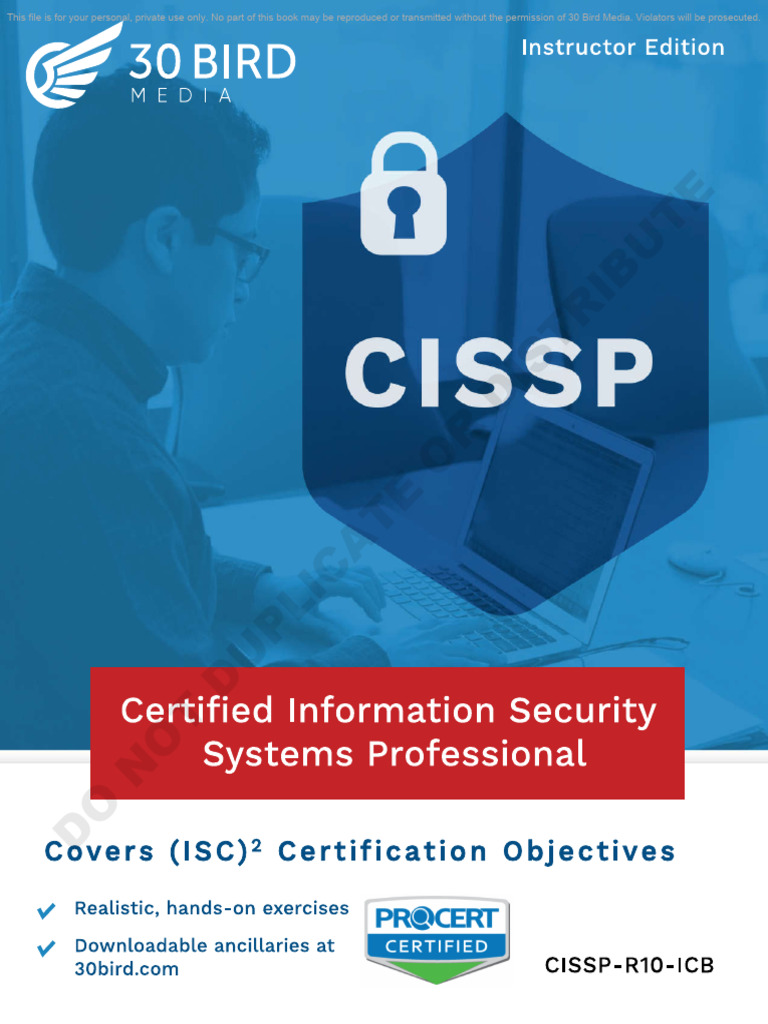 CISSP Instructor Edition Guide | PDF | Information Security | Security