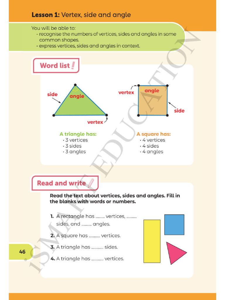 Vertex, Side and Angle_G3 | PDF