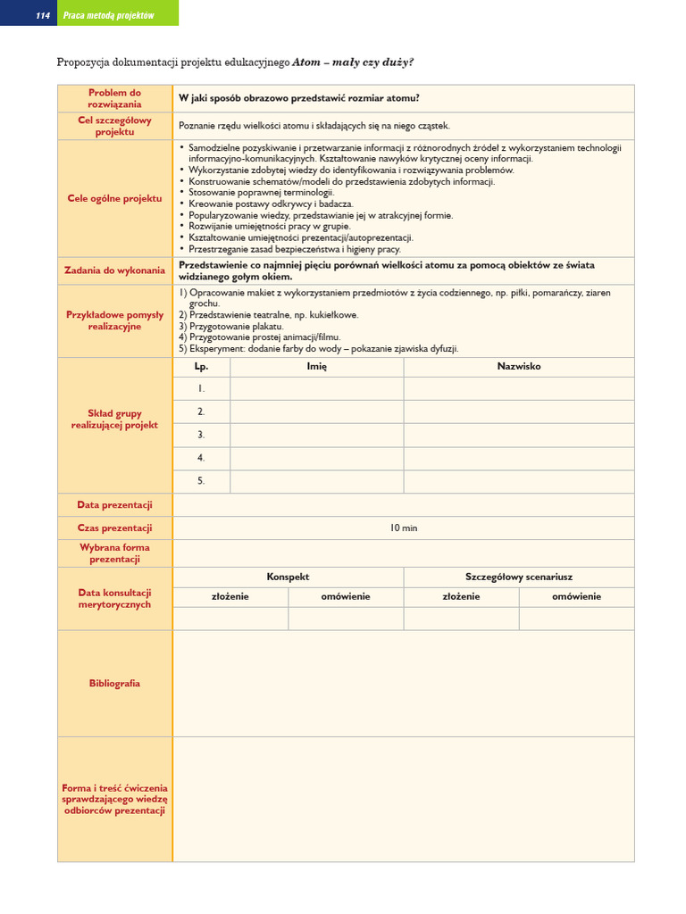 Projekt 3 Atom Maly Czy Duzy | PDF