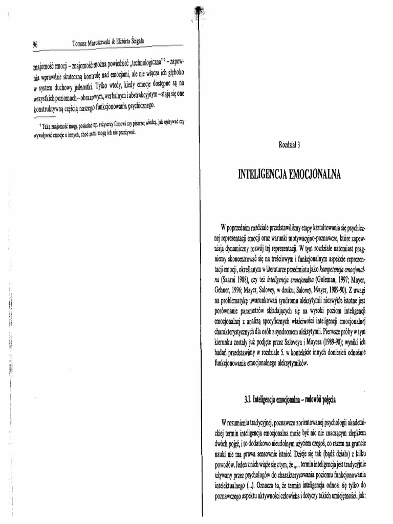 Maruszewski, Zdankiewicz-Ścigała - Emocje Aleksytymia Poznanie ...