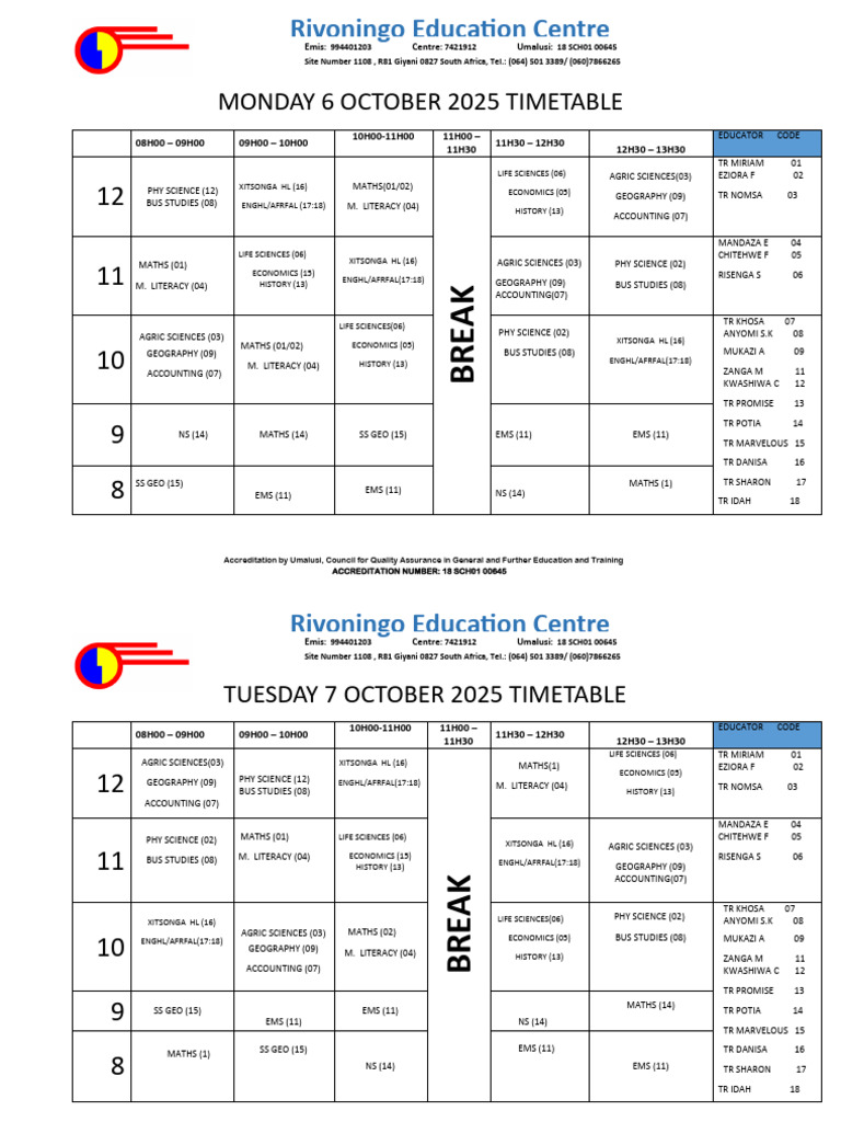 2025 Spring Classes Timetable | PDF