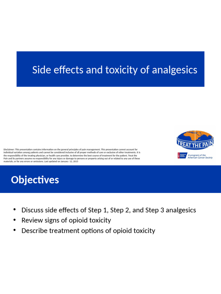 Side Effects and Toxicity of Analgesics | PDF | Opioid | Analgesic