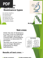 Test Cross vs Back Cross Explained | PDF | Dominance (Genetics) | Zygosity