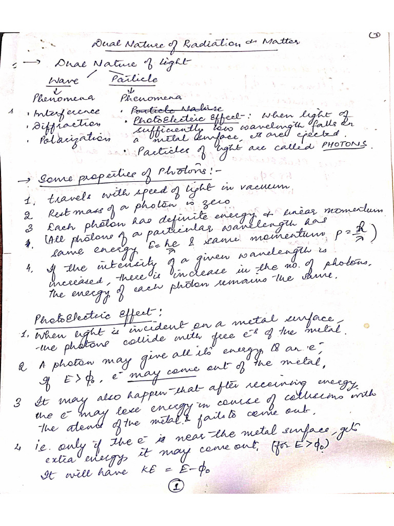 Dual Nature Notes | PDF