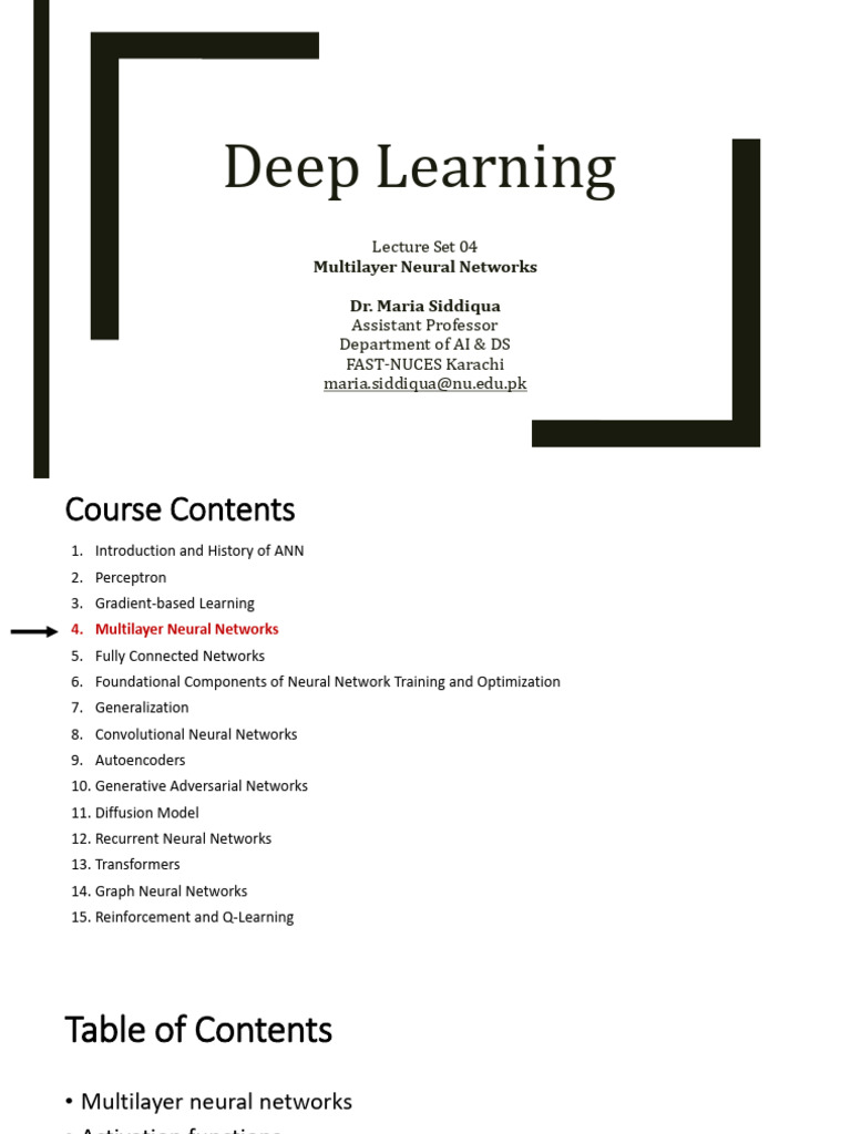 Multilayer Neural Networks Overview | PDF | Learning | Theoretical ...