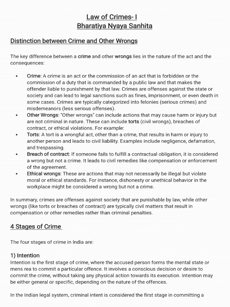 BNS Notes | PDF