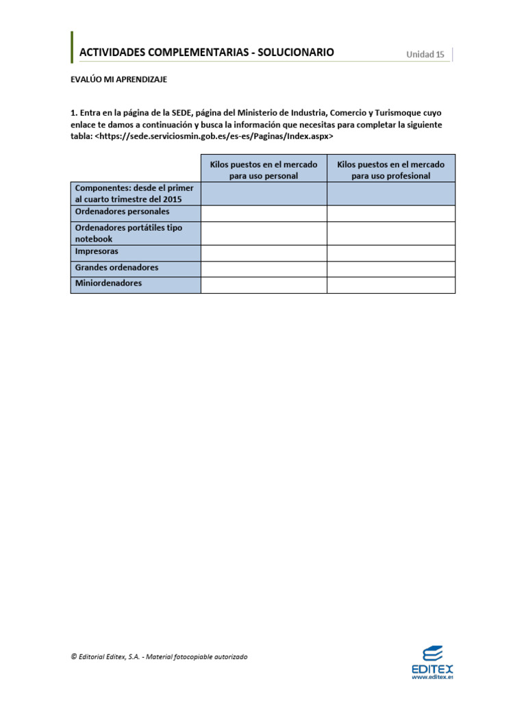 UD15 A Complementarias P341 | PDF