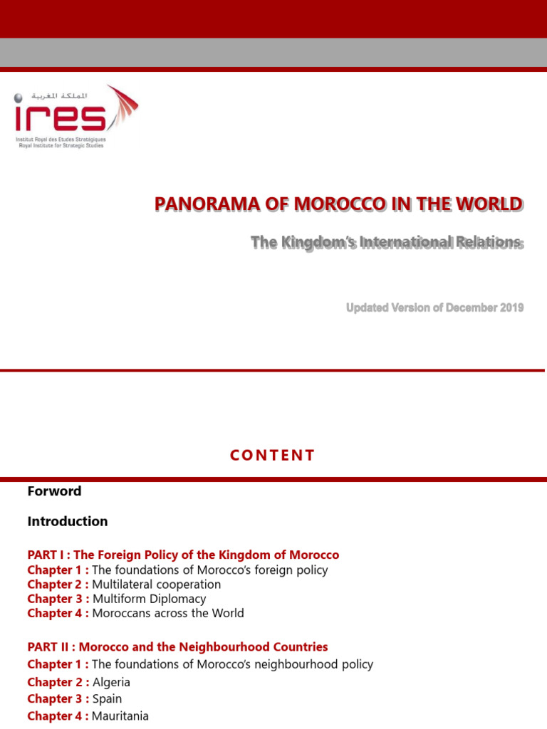 Morocco's Global Diplomacy Overview | PDF | Morocco | Africa