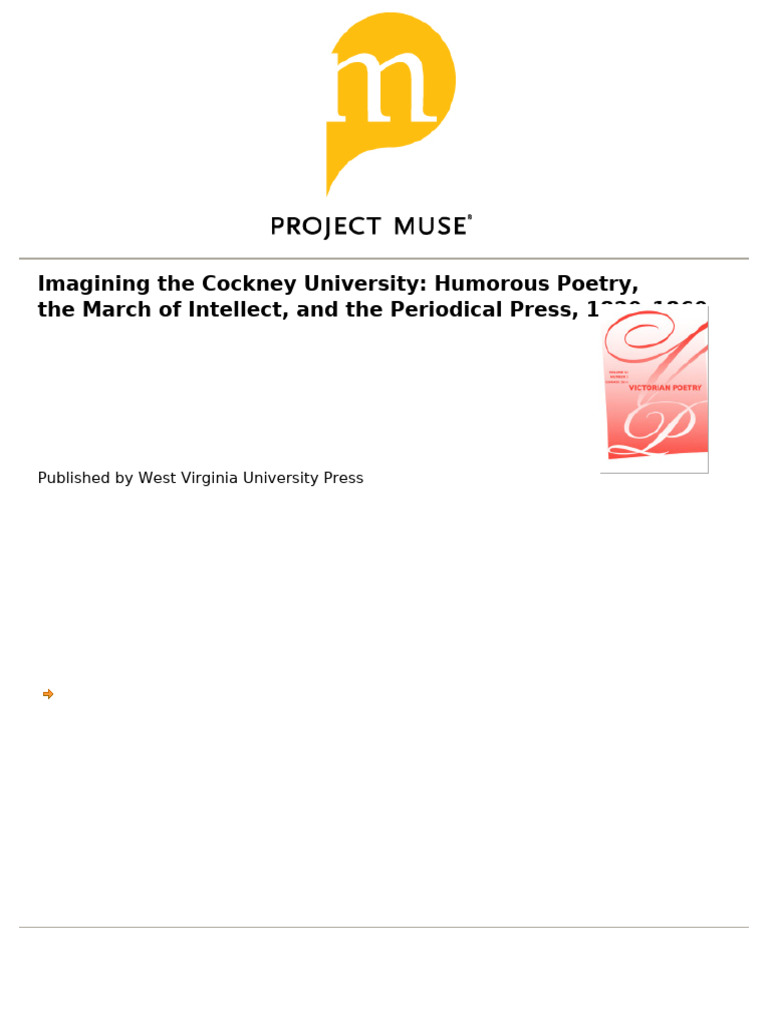 [Victorian Poetry Vol. 52 Iss. 1] Maidment, Brian - Imagining the ...