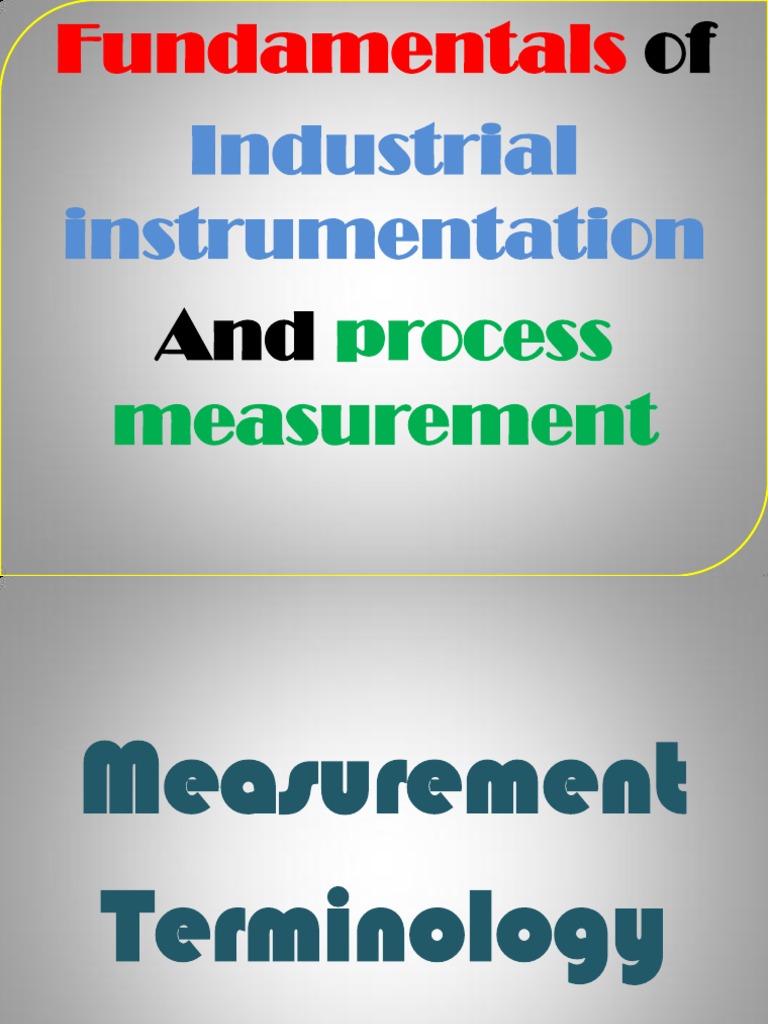 Industrial Instrumentation: Process Measurement | PDF | Accuracy And ...
