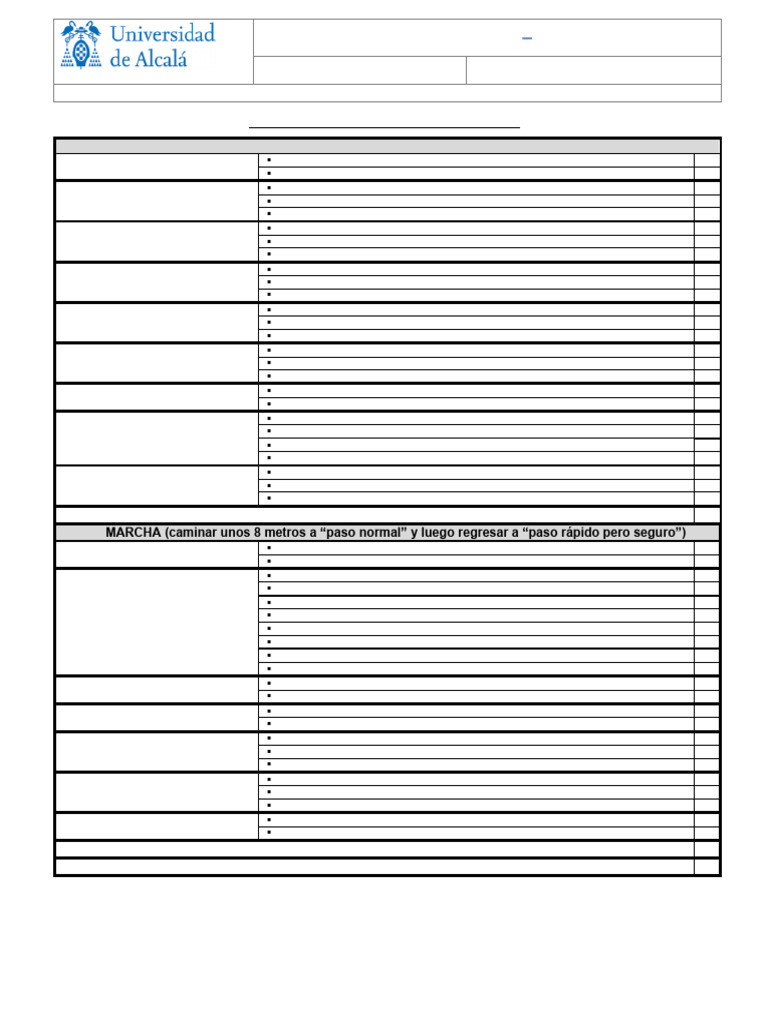 Escala de Tinetti: Evaluación de Equilibrio y Marcha | PDF