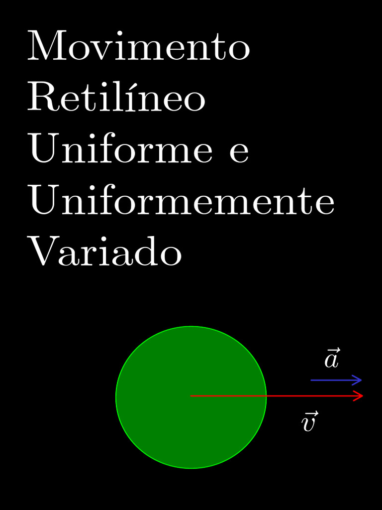 MRU e MRUV | PDF | Quantidade | Teoria da Relatividade