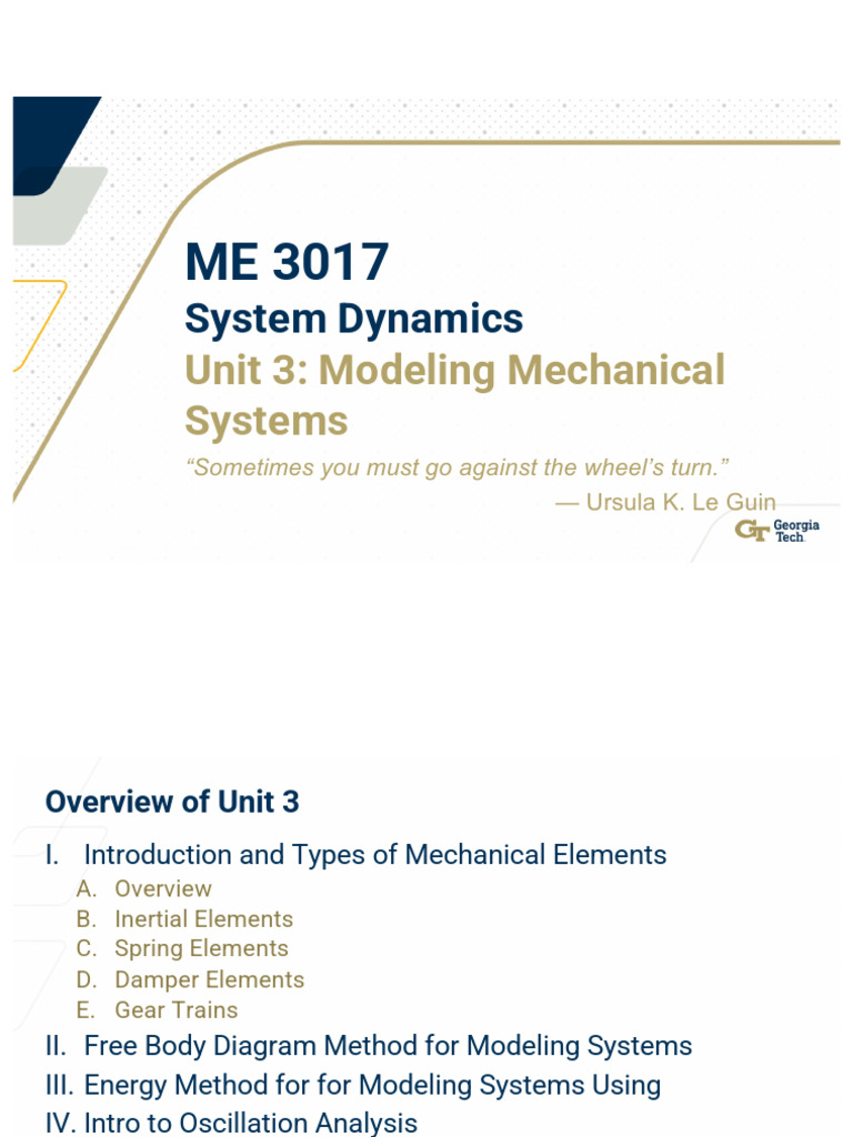 Mechanical Systems Modeling Techniques | PDF | Force | Newton's Laws Of ...