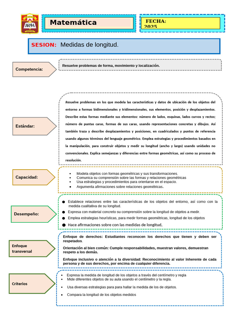 Medición de Longitud en Matemáticas | PDF | Geometría | Longitud