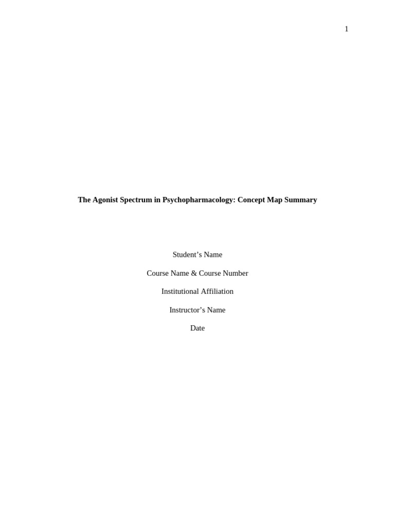 Agonist Spectrum in Psychopharmacology | PDF | Receptor Antagonist ...