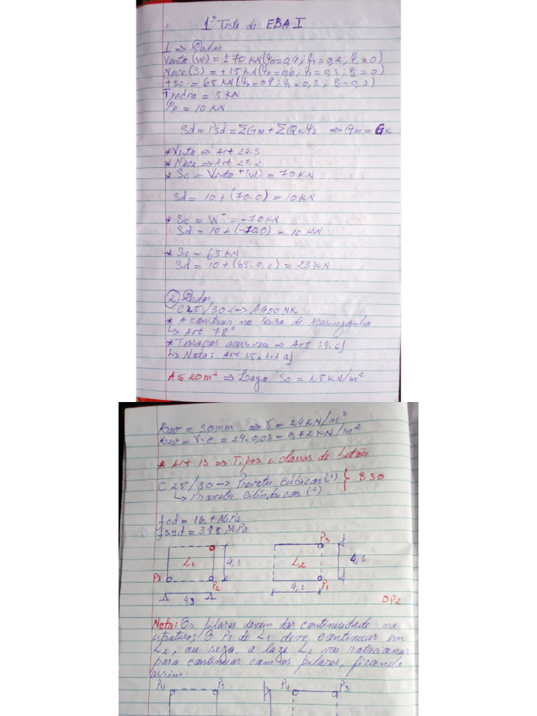 1 Teste de EBA I | PDF