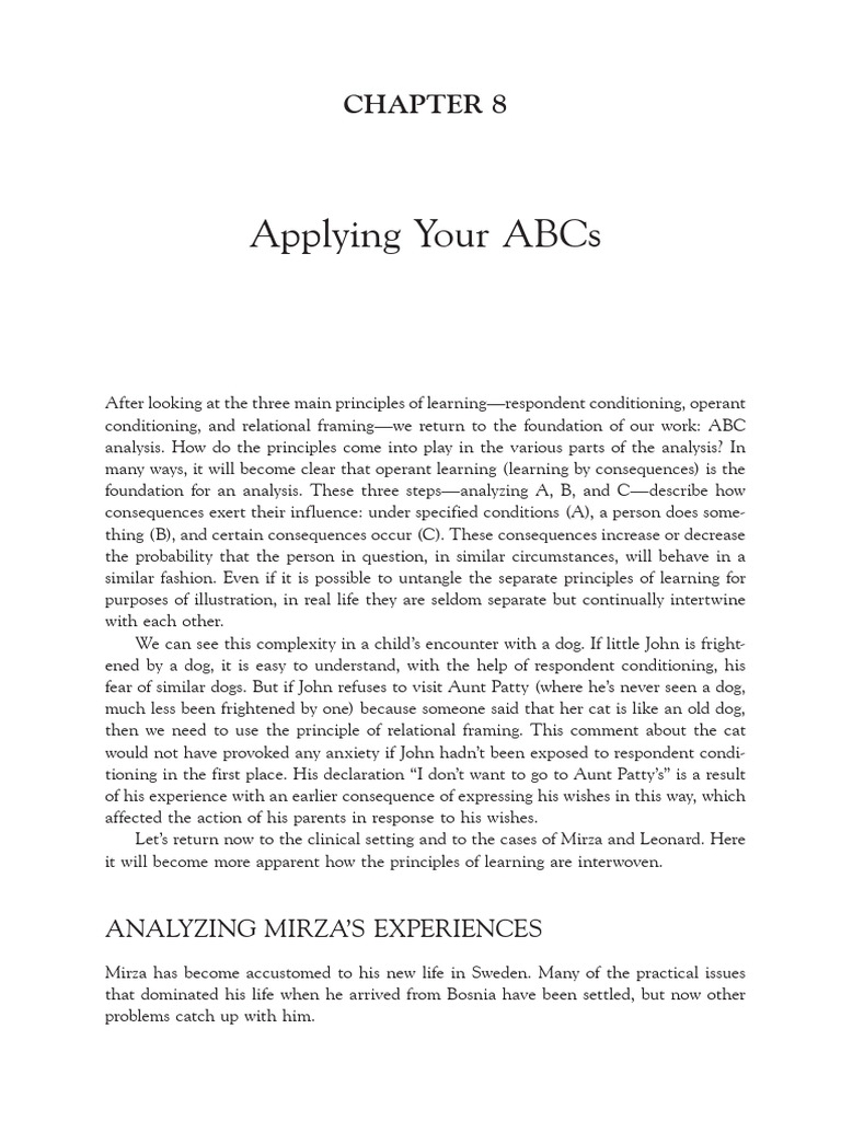 The ABCs of Human Behavior Behavioral Principles For The Practicing ...