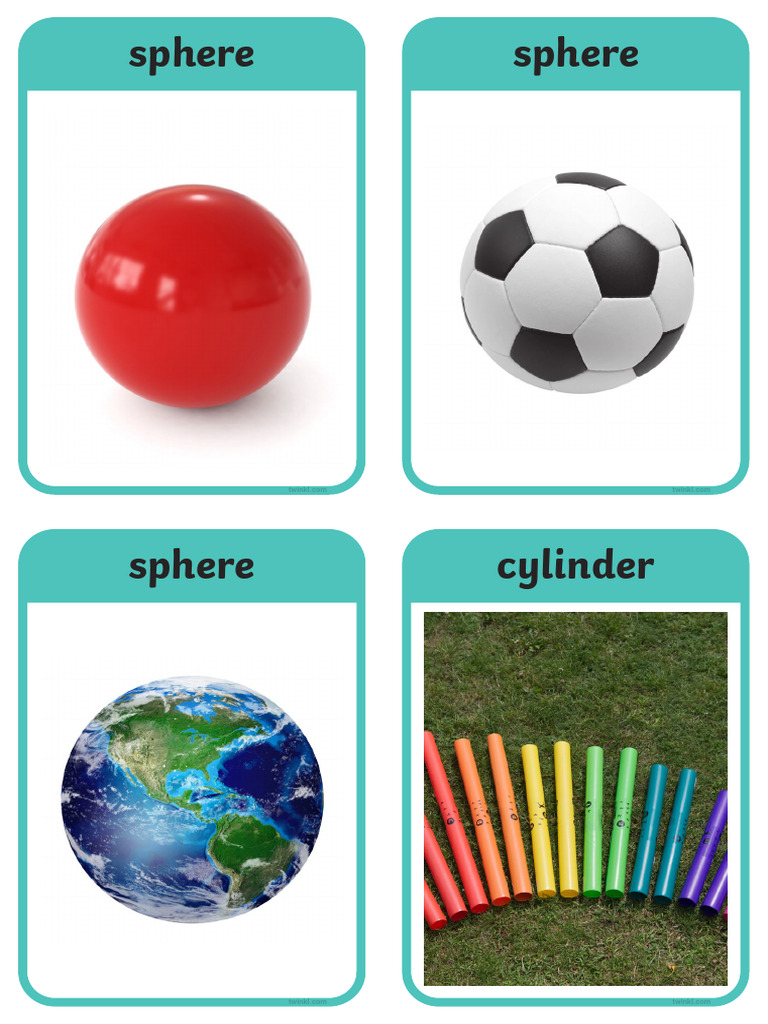 3d Shape Cards 4 Per Page | PDF