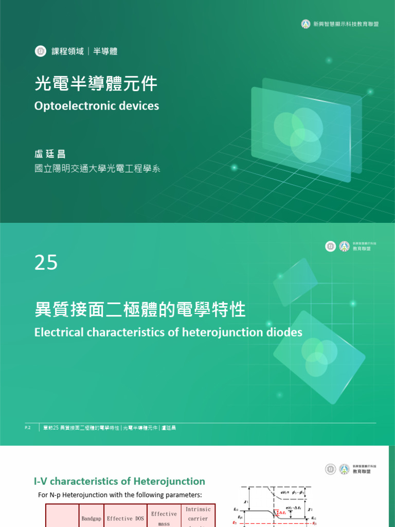 Heterojunction Diode Electrical Properties | PDF | Band Gap ...