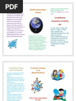 Triptico Importancia Del Agua | PDF
