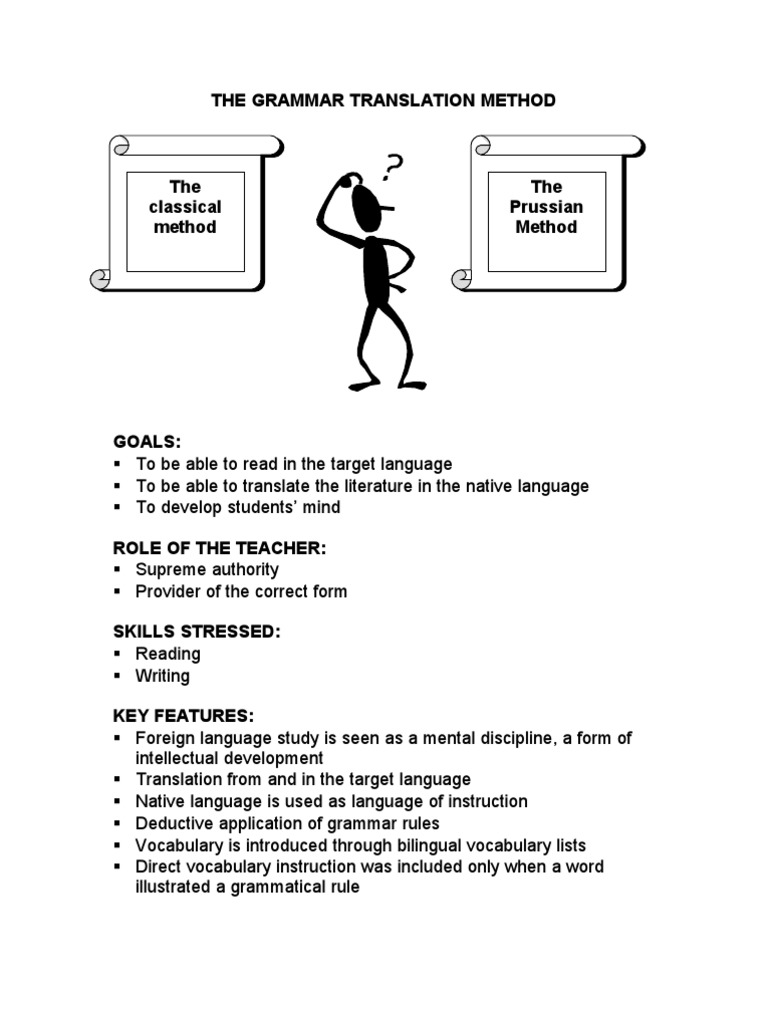 The Grammar Translation Method | PDF | Second Language | Language Education